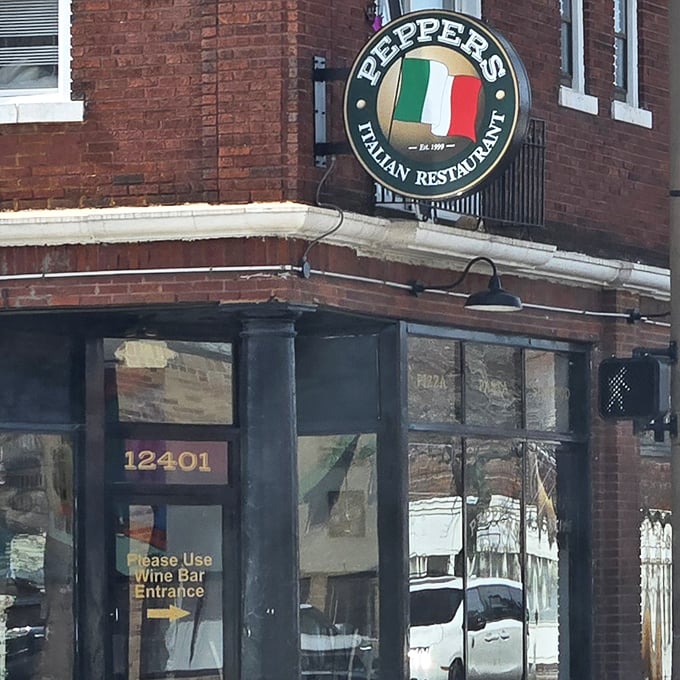 The unassuming brick façade of Pepper's Italian Restaurant hides culinary treasures that would make your Italian grandmother weep with joy. Classic neighborhood charm at its finest.