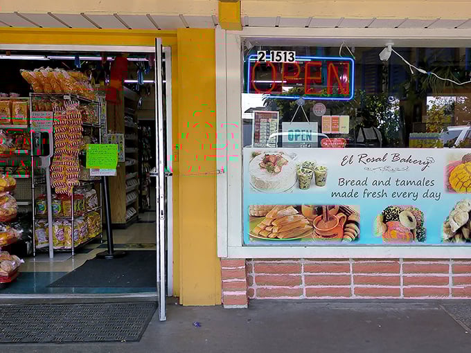 The unassuming yellow storefront of El Rosal promises treasures within, like finding the door to Narnia in a wardrobe – but with better snacks.