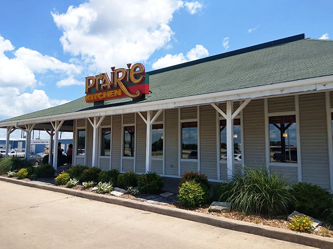 Prairie Kitchen's welcoming façade promises what every road-weary traveler dreams of: honest food served with genuine hospitality.