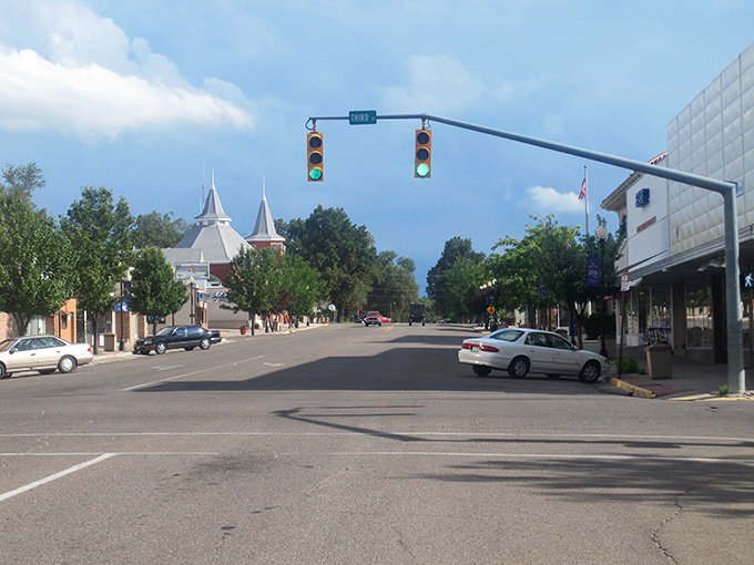 Downtown La Junta stretches before you like a Norman Rockwell painting come to life, complete with those iconic twin spires watching over Main Street.