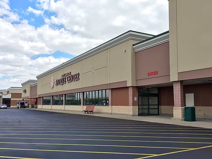 The unassuming exterior of West Chester Antique Center might fool you—like finding out your quiet neighbor was once in a rock band.