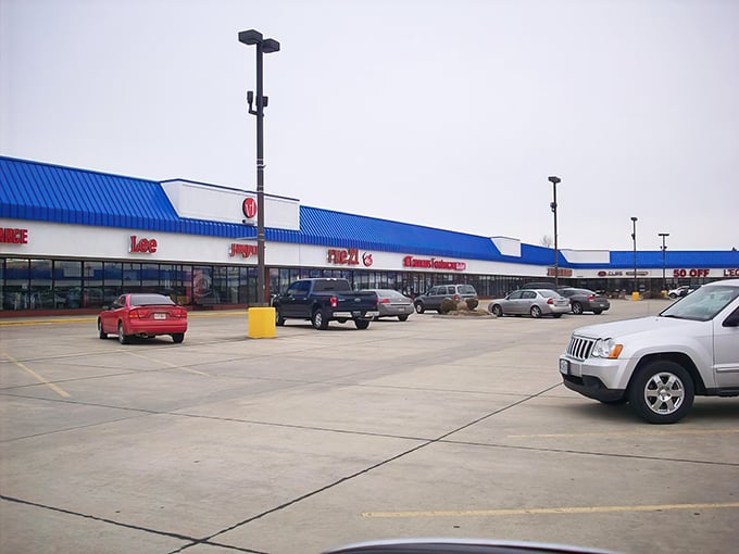 The blue-roofed shopping paradise beckons like a siren song for anyone who appreciates a good deal.