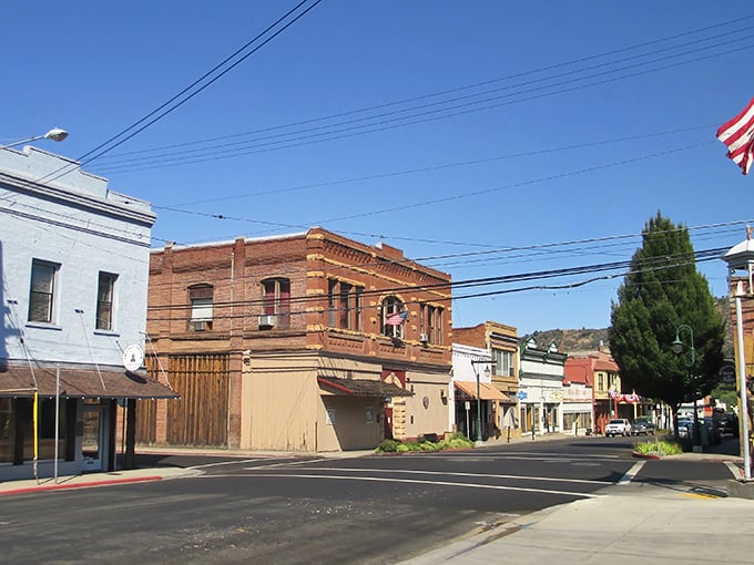 Yreka's historic downtown at dusk feels like stepping into a Western film where the only traffic jam involves two people saying "after you" at the crosswalk.