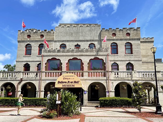 Castle or carnival funhouse? The historic Spanish Renaissance exterior of Ripley's Believe It or Not! in St. Augustine stands as a magnificent contradiction – stately architecture housing the delightfully bizarre.
