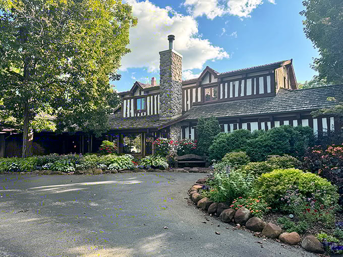 This isn't England calling—it's Hubertus, Wisconsin, where Tudor architecture and Midwestern hospitality create the perfect culinary time machine.