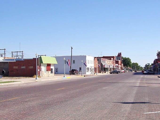 Main Street simplicity with a literary soul. Red Cloud's historic downtown invites you to stroll brick streets where Willa Cather once walked.