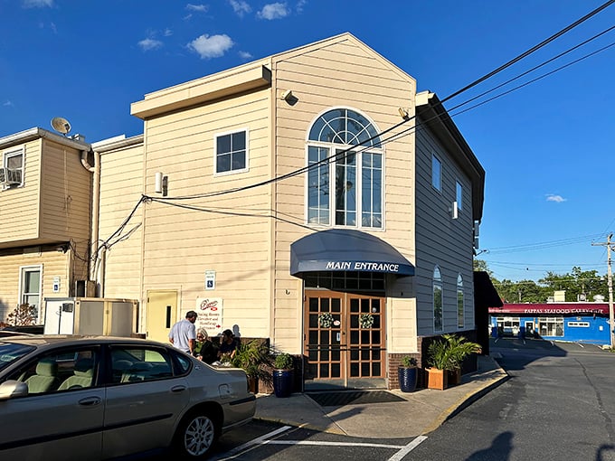 The unassuming exterior of Pappas in Parkville hides culinary treasures within. Like finding a pearl in an oyster, the real magic awaits inside.