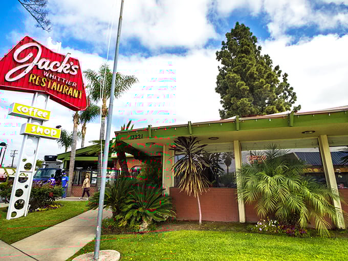 That iconic red sign has been beckoning hungry Whittier locals for decades—like a lighthouse guiding ships to delicious harbor.