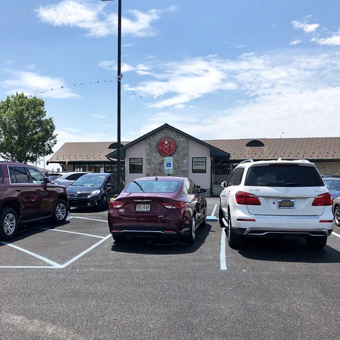 The stone facade and red clock of The Legend Restaurant & Bakery stand watch over a parking lot that’s always full — a sure sign of hometown favorites done right.