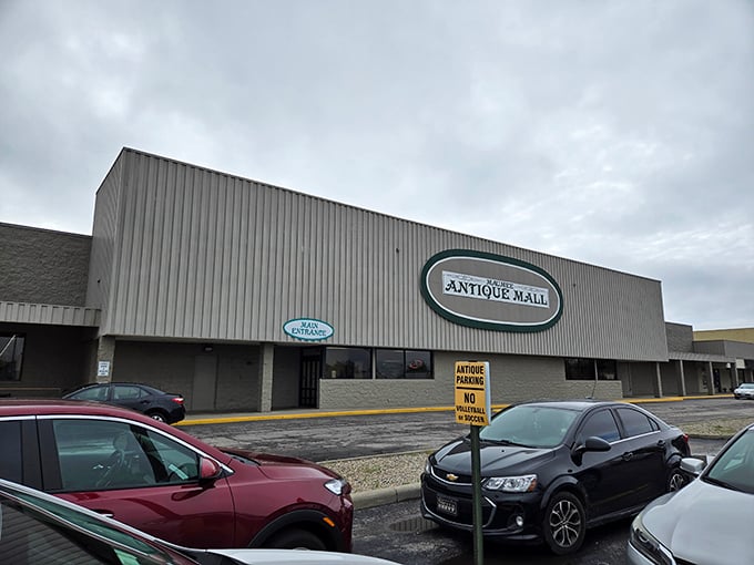 The unassuming exterior of Maumee Antique Mall proves that judging a book by its cover is the worst antiquing strategy ever invented.