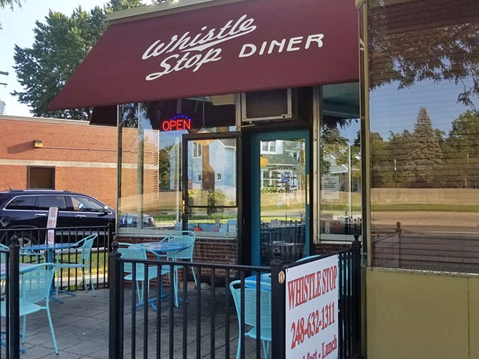 That iconic red awning isn't just a splash of color on Woodward Avenue—it's a beacon calling hungry souls to breakfast paradise.