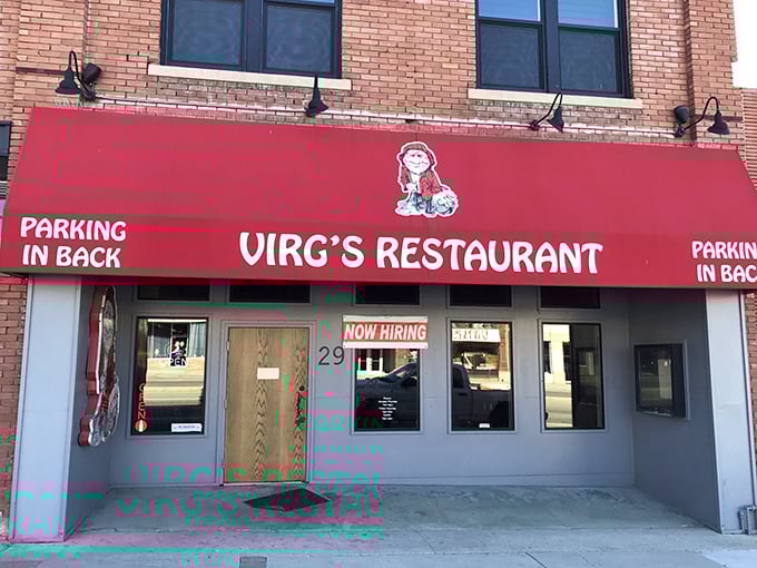 "Parking in Back" isn't just practical advice—it's your first clue that Virg's focuses on what matters: the food waiting inside those unassuming doors.