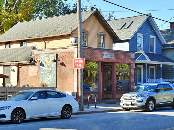 The mustard-yellow brick building stands like a beacon of breakfast hope on this Tremont corner. No fancy frills, just culinary thrills waiting inside.