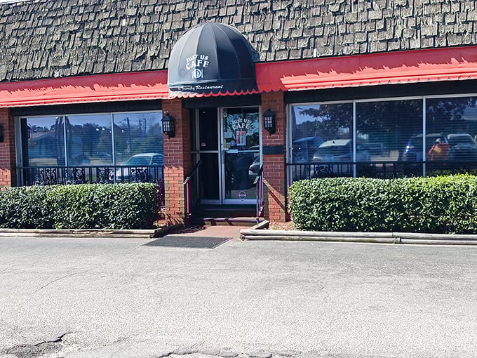 That classic red-trimmed awning might as well be a superhero cape – it's protecting some of South Carolina's most heroic comfort food inside.