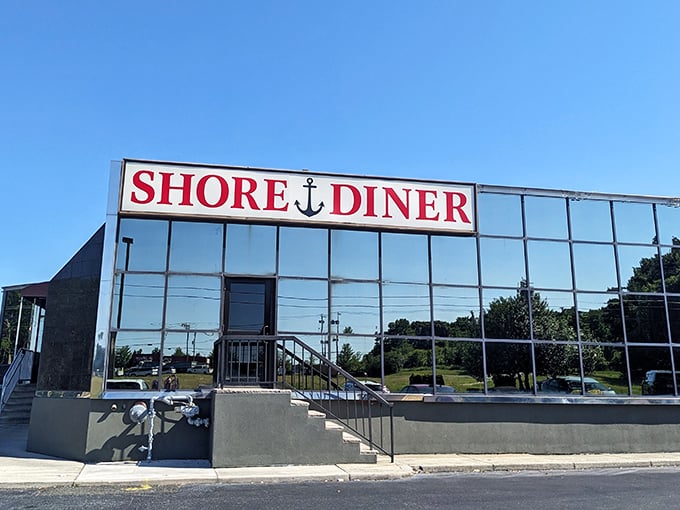 That iconic red sign with its nautical anchor—a beacon for hungry travelers that says, "Drop everything and eat here!" No GPS needed, just follow your appetite.