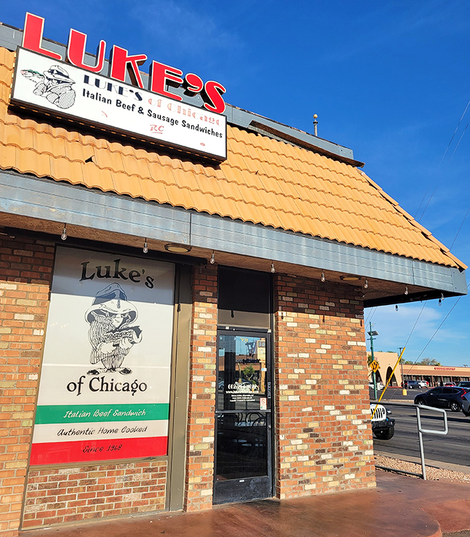 The unassuming storefront promises authentic Chicago flavors without the Windy City windchill – a fair trade if you ask me.