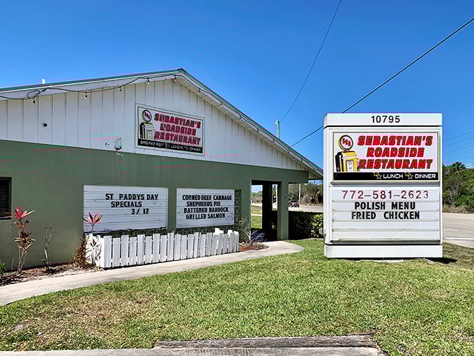 Don't let the humble exterior fool you—this unassuming roadside gem houses culinary treasures that would make fancy waterfront restaurants blush with envy.