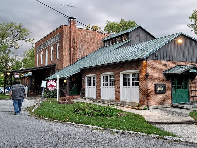 A different angle reveals the mill's architectural character—where industrial heritage meets culinary excellence in this unassuming Ohio treasure.