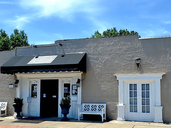 The black awning of Main Street Café welcomes you with timeless Southern charm—a cozy spot where comfort food and hospitality go hand in hand in the heart of Madison.