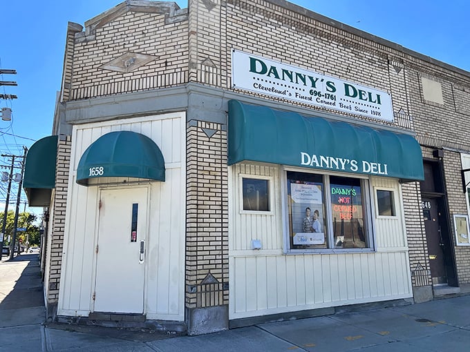 The unassuming brick exterior of Danny's Deli is like finding a rare vinyl record in a discount bin—modest packaging, priceless contents inside.