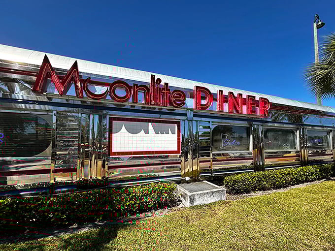 That gleaming chrome exterior isn't just for show—it's a beacon calling you home to comfort food paradise.