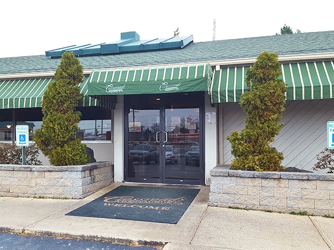 The green awnings of Crossroads Restaurant welcome you like an old friend's wave, promising comfort food treasures within these unassuming Wilmington walls.