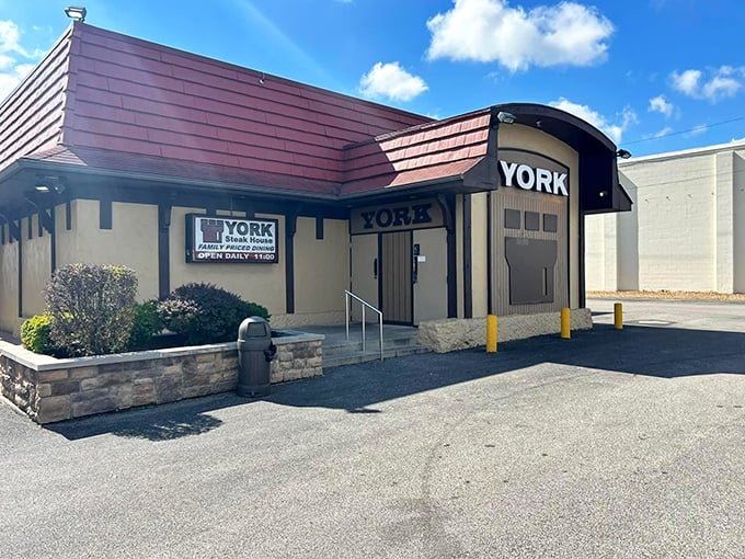 Bathed in golden sunlight, York's entrance doesn't scream for attention—it doesn't need to. Locals have been finding their way here for decades without Instagram's help.
