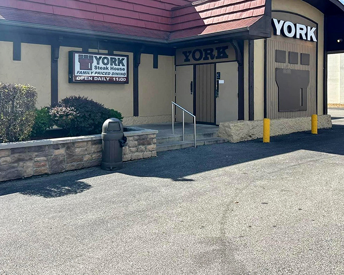 The unassuming exterior of York Steak House stands as a time capsule in Columbus, promising carnivorous delights that have satisfied locals for decades.