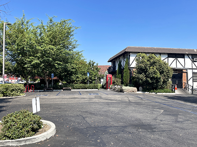 The Tam O'Shanter's charming Tudor exterior stands like a Scottish time capsule in Los Angeles, promising prime rib perfection inside.
