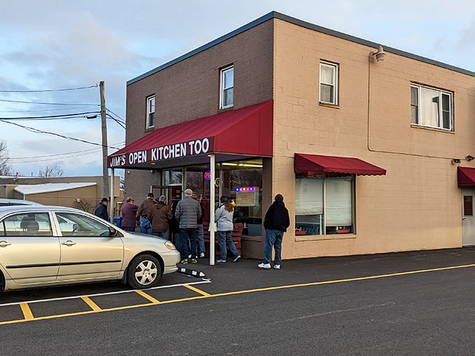 The line forming outside isn't just a queue—it's a testament to culinary greatness worth waiting for, rain or shine.