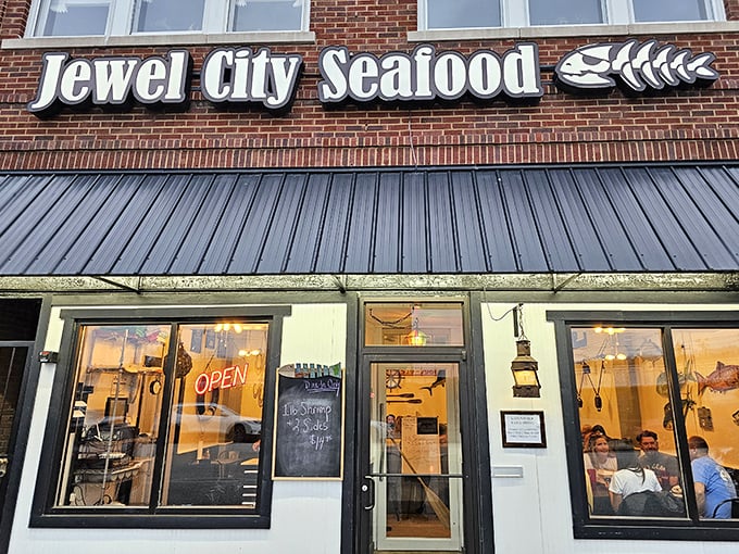 The unassuming brick façade of Jewel City Seafood hides culinary treasures that would make coastal restaurants blush with envy. Sometimes the best discoveries aren't flashy.