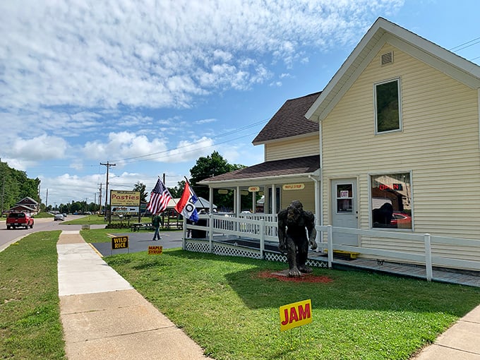 The unassuming yellow house that launched a thousand road trips. Muldoons stands proudly on Munising's main drag, beckoning hungry travelers with its simple charm.