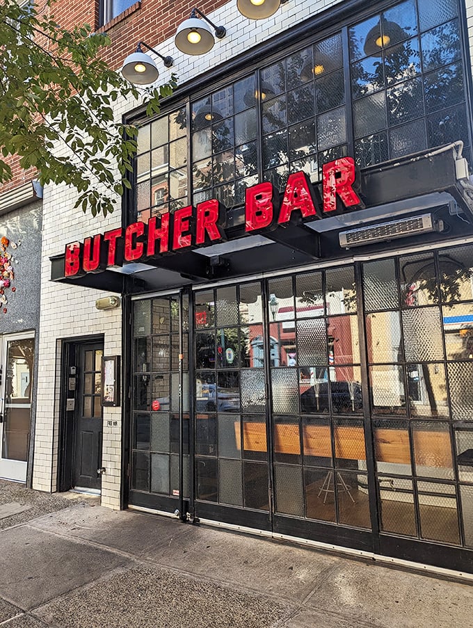 The bold red letters of Butcher Bar beckon from Philadelphia's Rittenhouse neighborhood like a carnivore's North Star guiding hungry travelers home.