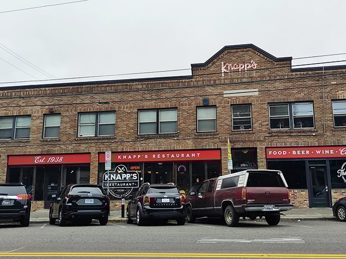 Since 1938, the red awning of Knapp’s Restaurant has beckoned Tacoma locals like an old friend—where classic charm meets comfort food tradition.