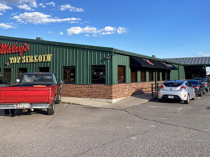 Mickey's unpretentious exterior belies the culinary treasures within—proof that great steakhouses don't need fancy facades to deliver excellence.