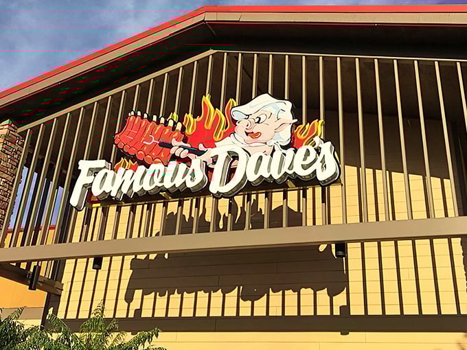 That signature logo says it all – flames and a pig that seems suspiciously happy about its delicious destiny.