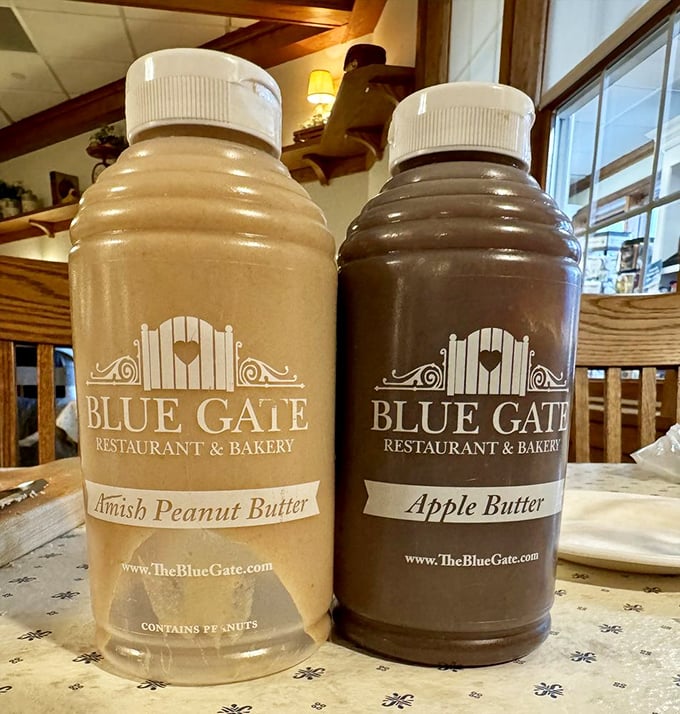 Amish peanut butter and apple butter – the condiment equivalent of finding out your favorite show got renewed for another season.