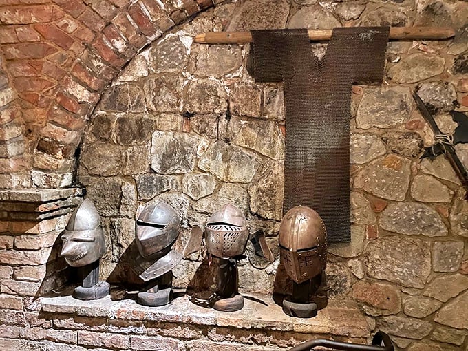 Medieval helmets that protected knights while making peripheral vision impossible – explains a lot about jousting accidents, really.
