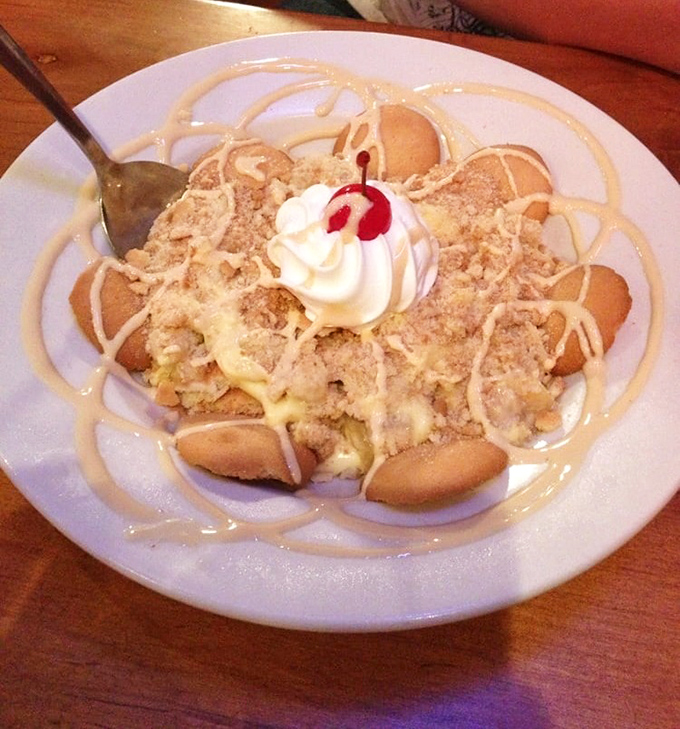 Banana pudding that would make your grandmother both proud and jealous. Those vanilla wafers aren't just cookies—they're time machines to childhood.
