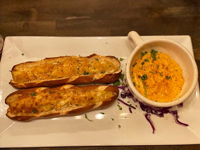 Bavarian pretzel sticks and cheese dip – because sometimes the perfect appetizer is just glorified kindergarten snack time for adults.