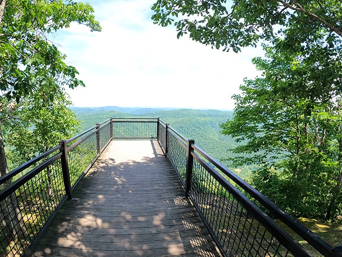 Bullock Overlook serves up a visual feast of rolling Appalachian mountains that seem to ripple endlessly toward the horizon.
