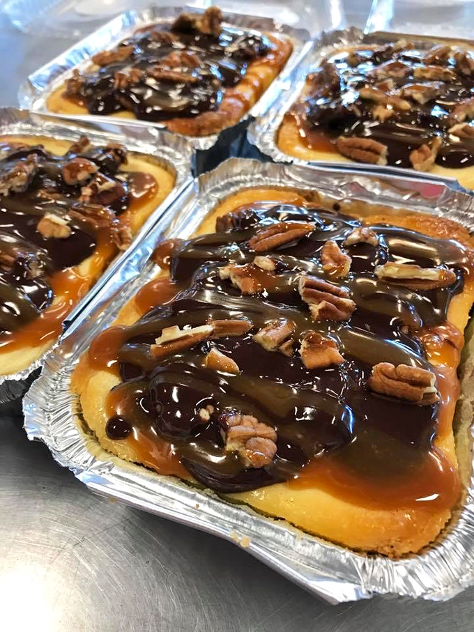 Turtle tarts that make you slow down to savor every bite – the holy trinity of caramel, chocolate, and pecans in perfect harmony.