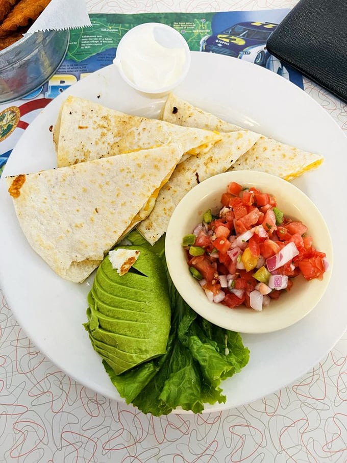 Quesadillas with fresh avocado and pico de gallo – where Mexico meets Miami in a cheese-filled rendezvous that your taste buds won't forget.