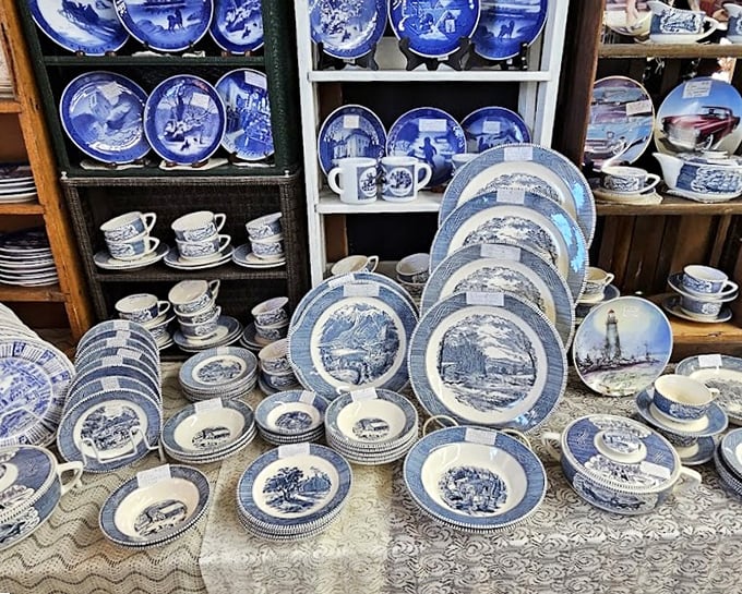 Blue and white china as far as the eye can see. One person's "too many plates" is another's "perfect collection starter."