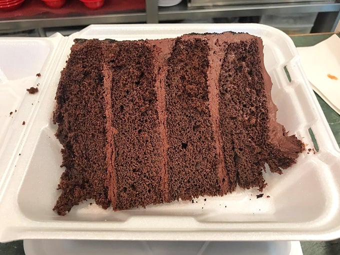 This chocolate cake doesn't just have layers – it has chapters, each one telling a rich, cocoa-infused story with a frosting plot twist.