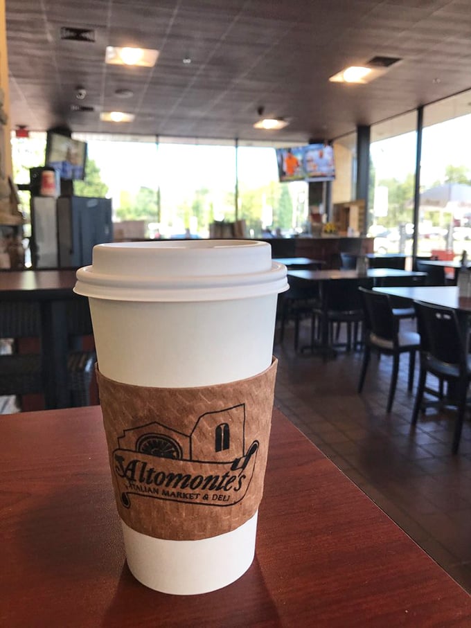 A moment of caffeinated zen. That coffee sleeve is your passport to the day ahead—Italian fuel for Pennsylvania adventures.