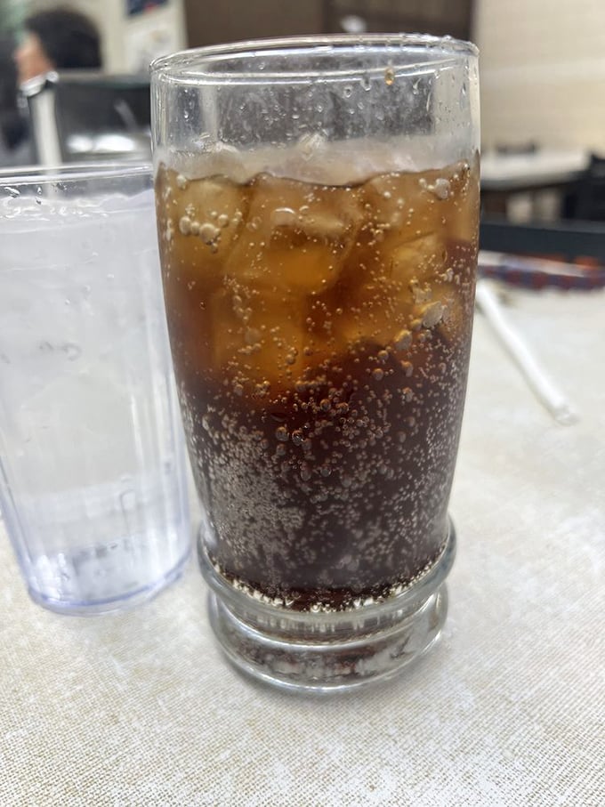 The perfect palate cleanser. A frosty cola cuts through the richness of those Coneys like Detroit jazz cuts through a quiet night.