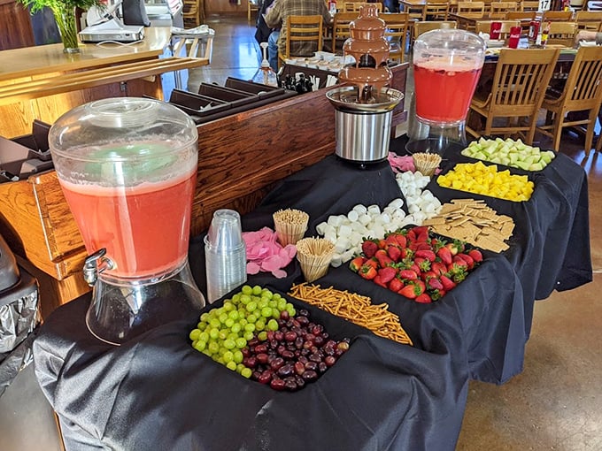 A dessert table that doesn't just break your diet—it laughs at it, takes pictures, and sends them to all your friends.