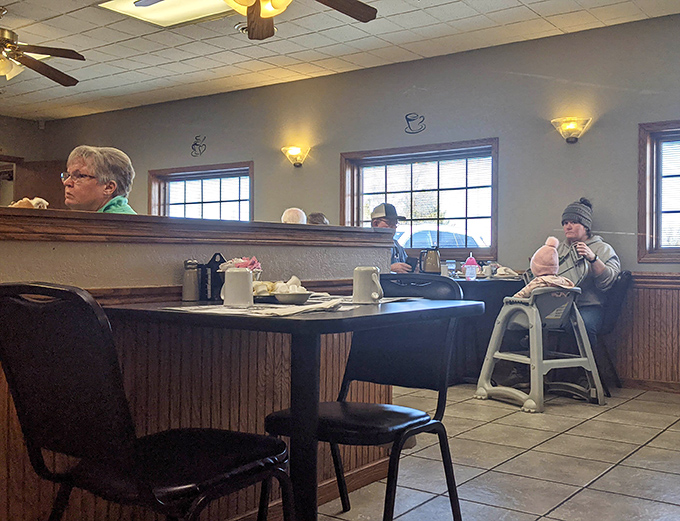 Family dining at its finest—where high chairs are welcome and conversations flow as freely as the sweet tea.