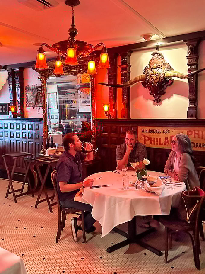 Conversations flow as freely as the wine in this warm, amber-lit corner where memories are made between courses.